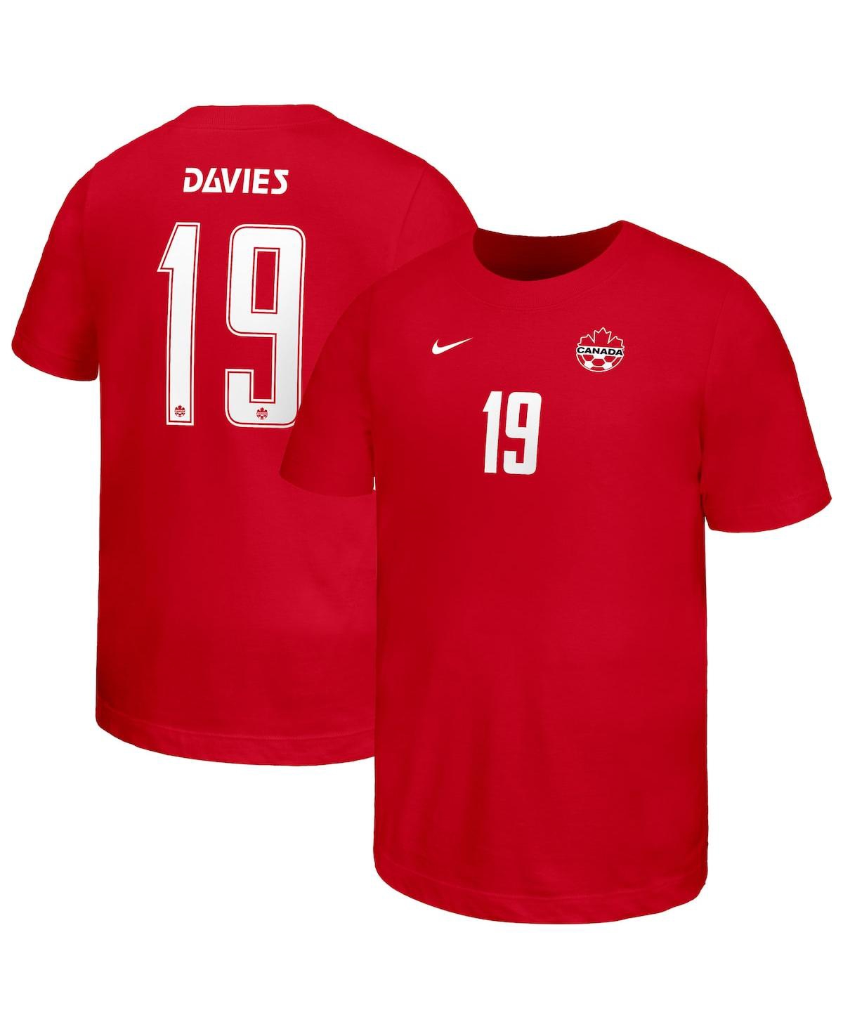 Click here for Nike Big Boys and Girls Alphonso Davies Red Canada... prices