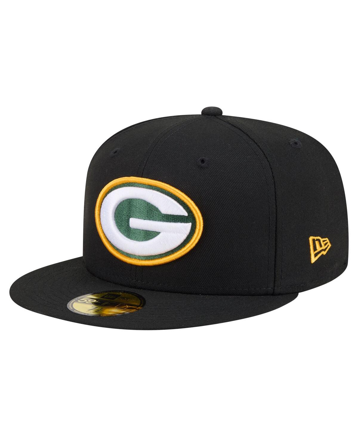 Click here for New Era Mens Black Green Bay Packers 59FIFTY Fitte... prices