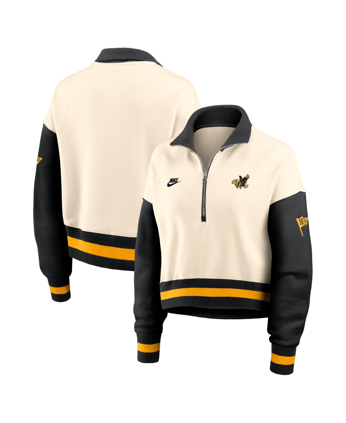 Click here for Nike Womens Natural/Black Iowa Hawkeyes Oversized... prices