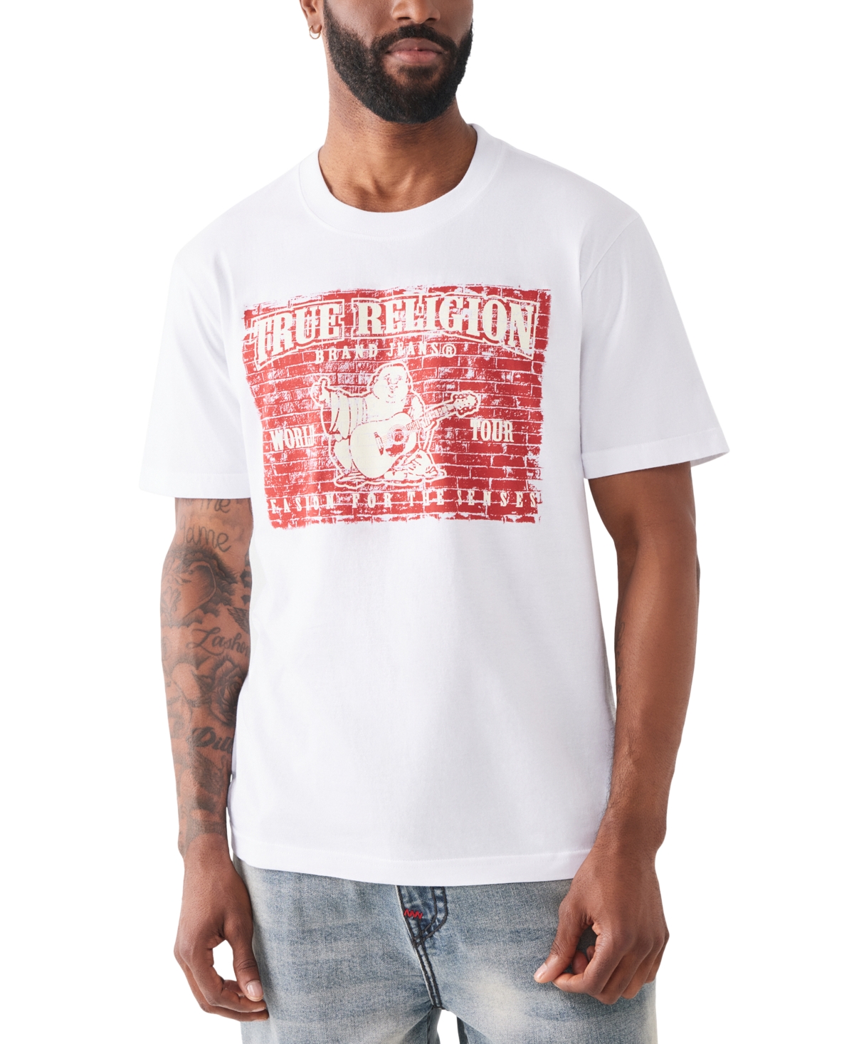 Click here for True Religion Mens Brick Buddha Short-Sleeve T-Shi... prices