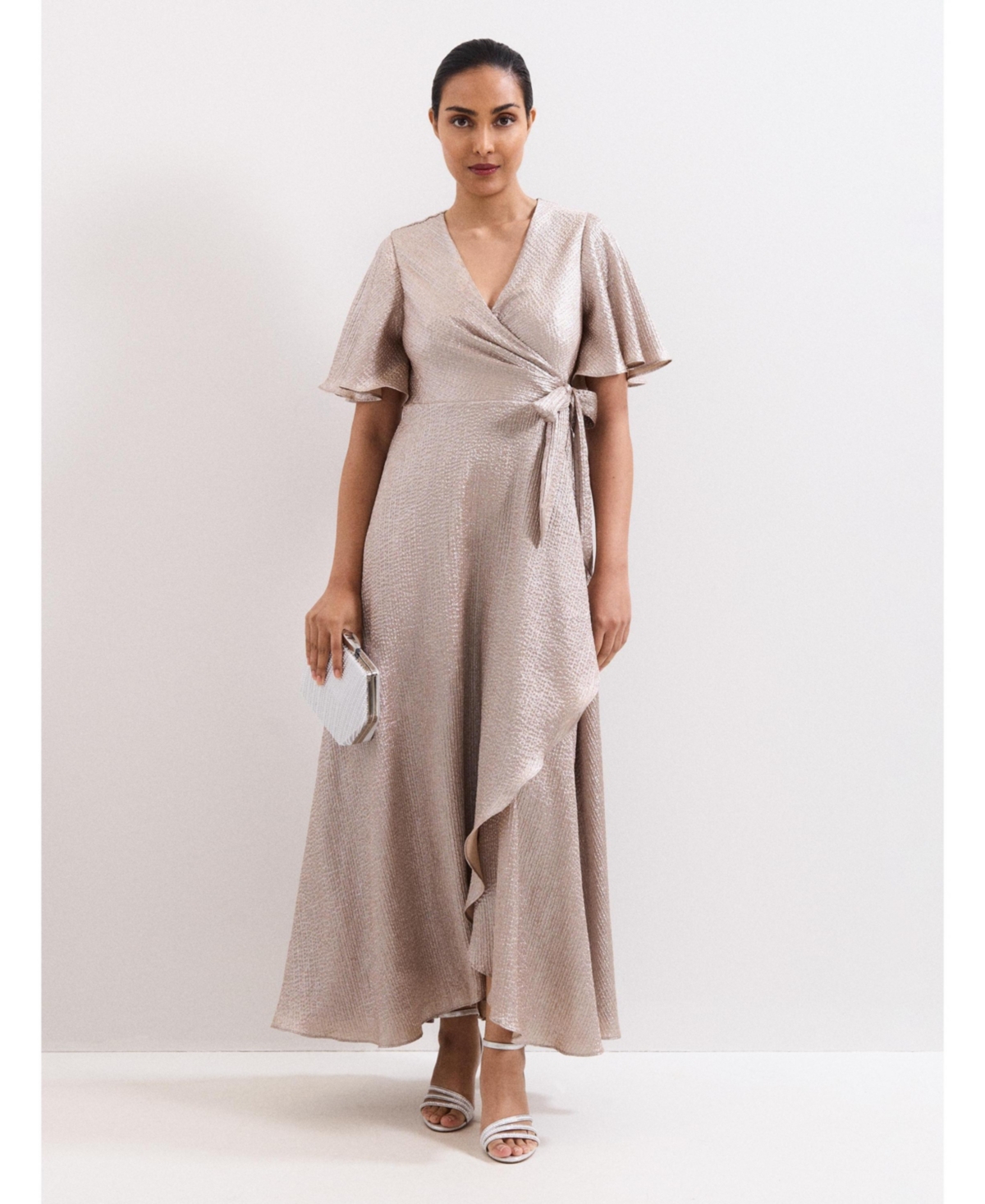 Click here for Phase Eight Womens Julissa Midi Dress - Gold prices