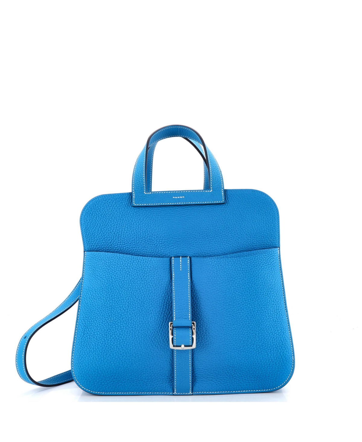 Click here for Pre-Owned Hermes 31 Halzan Bag Clemence - Blue prices