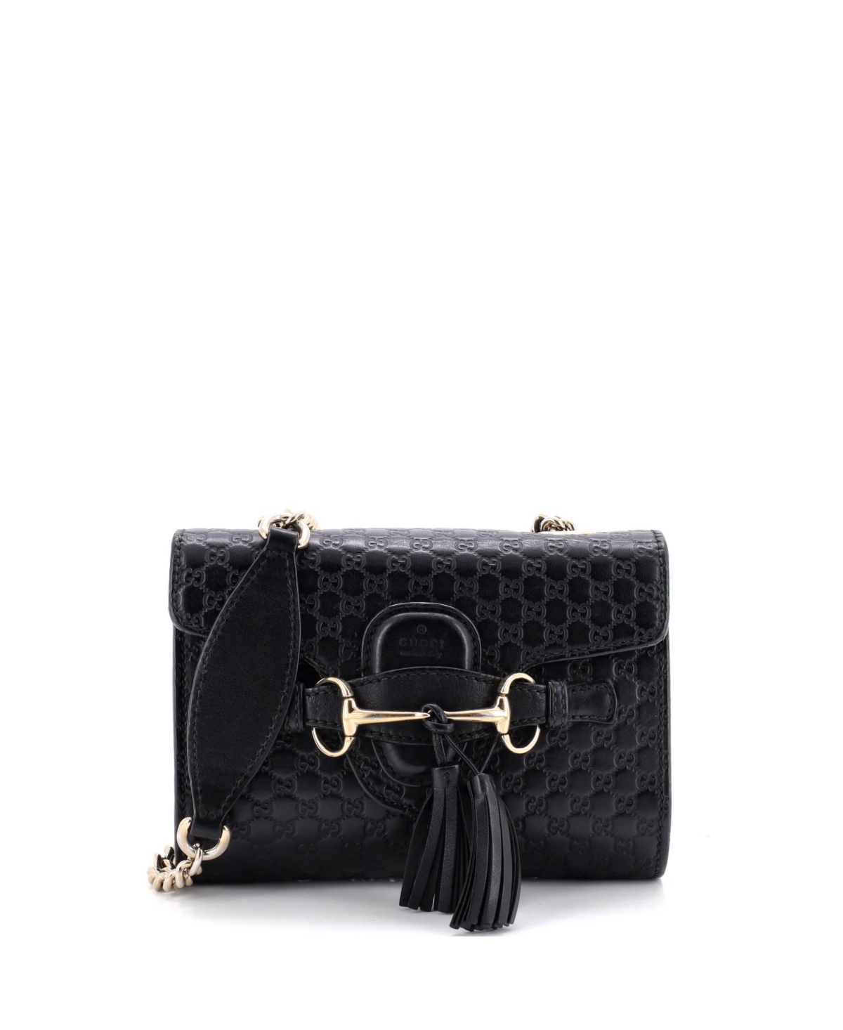 Click here for Pre-Owned Gucci Mini Emily Chain Flap Bag Microguc... prices