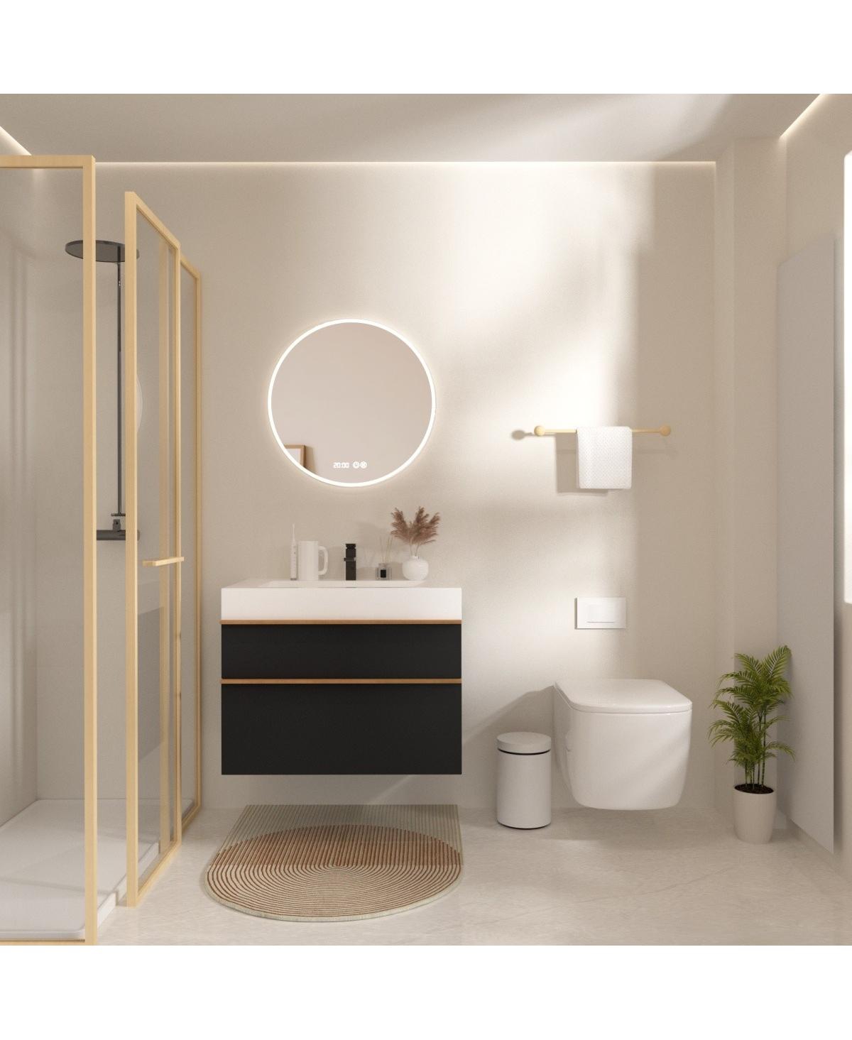Click here for Sillysis Modern Wall Mounted Bathroom Vanity with... prices