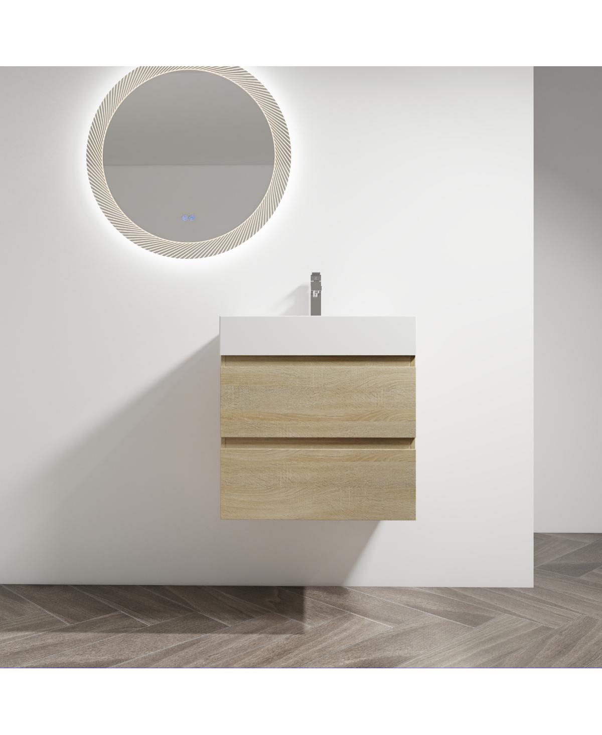 Click here for Sillysis 23.6 Inch Wall Mounted Bathroom Vanity wi... prices