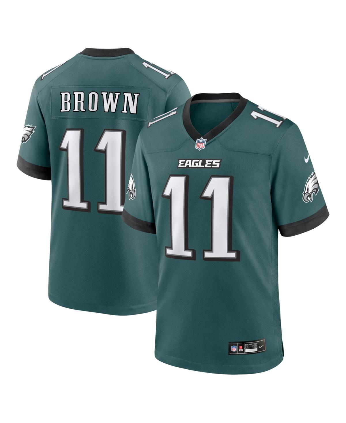 Click here for Nike Mens A.j. Brown Midnight Green Philadelphia E... prices