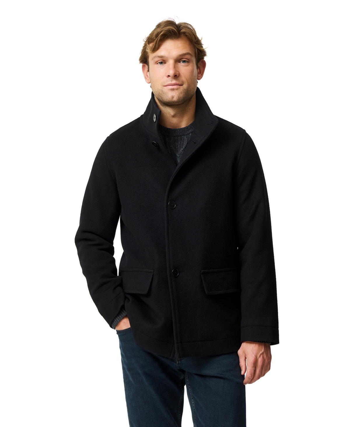 Click here for Rodd & Gunn Mens Guards Bay Wool Coat - Onyx prices