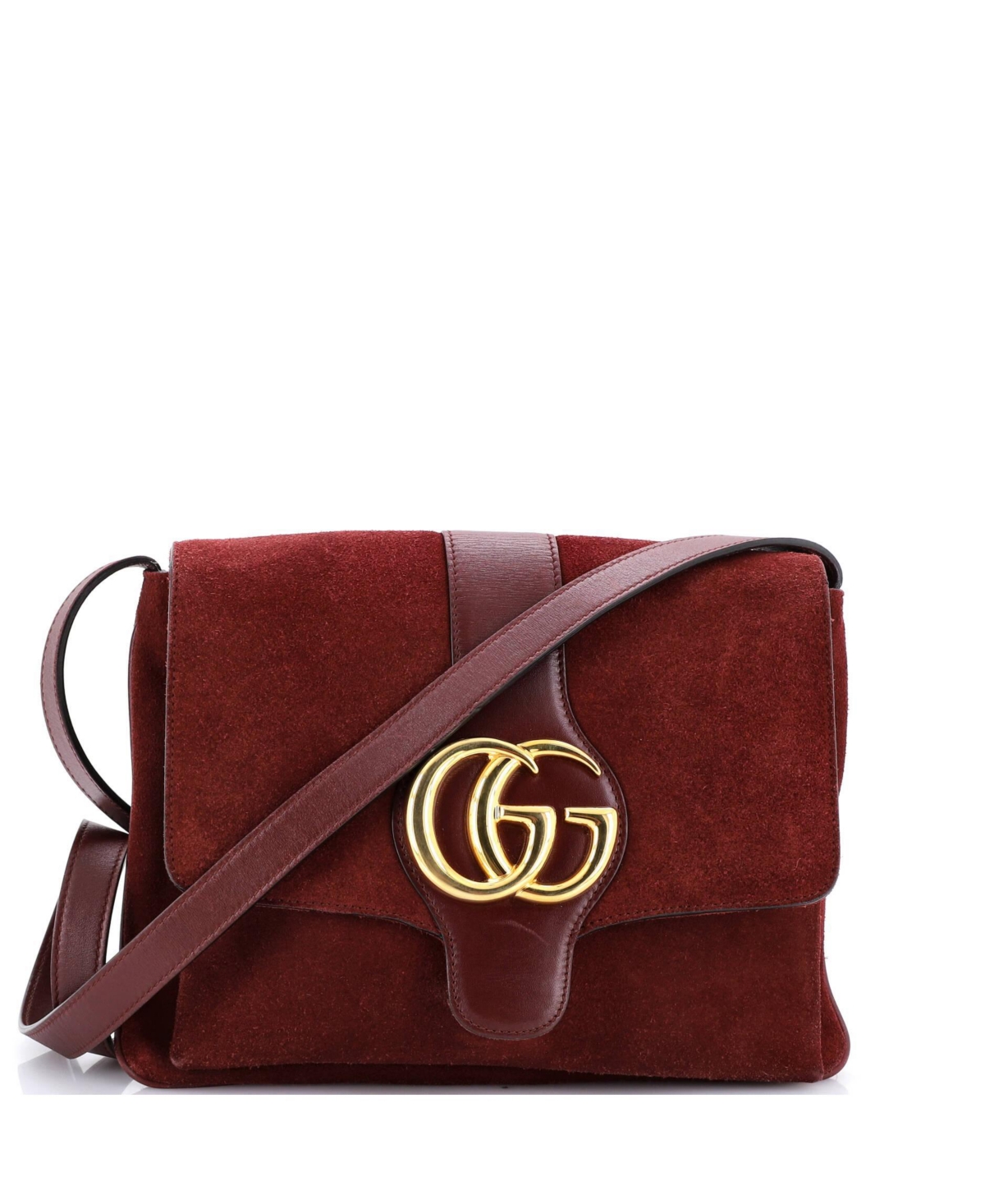 Click here for Pre-Owned Gucci Medium Arli Shoulder Bag Suede wit... prices