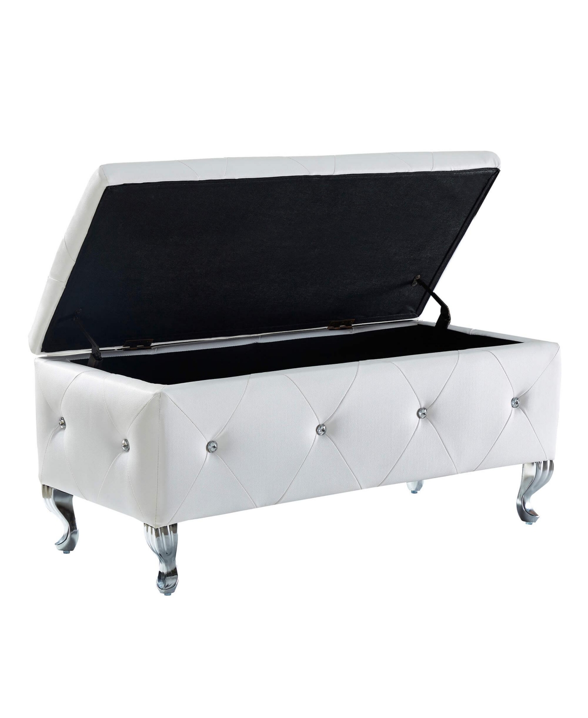 Click here for Flynama Faux Leather Storage Ottoman Bench with Cr... prices