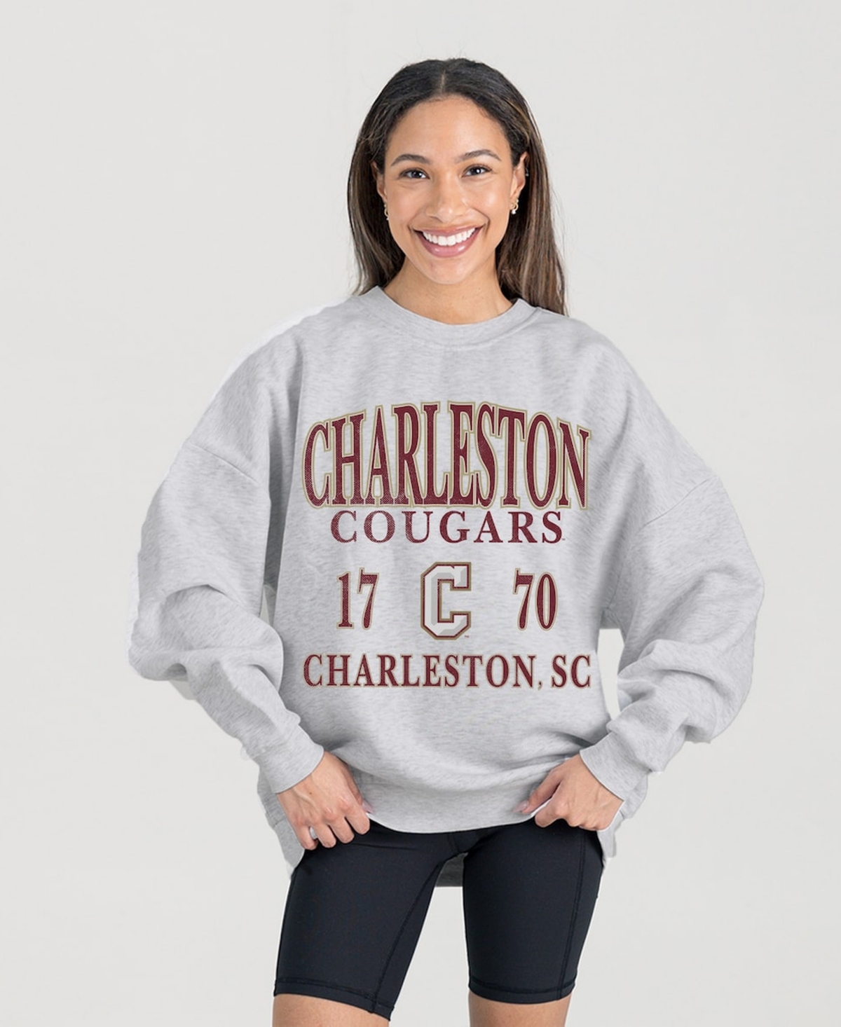 Click here for Gameday Couture Womens Ash Charleston Cougars Prem... prices