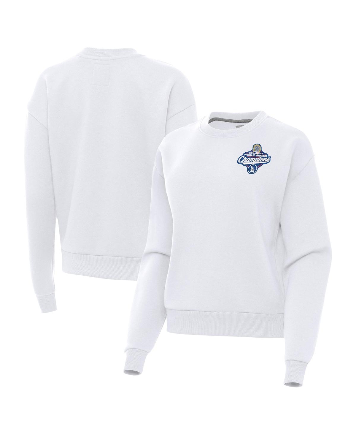 Click here for Antigua Womens White Los Angeles Dodgers 2025 Worl... prices