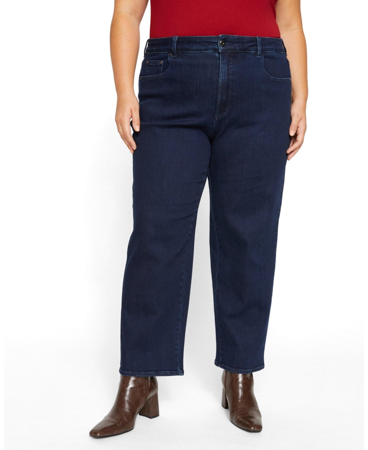 Click here for Universal Standard Womens High Rise Straight Leg J... prices