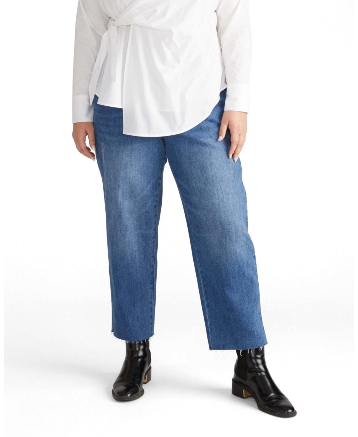 Click here for Universal Standard Womens High Rise Straight Leg J... prices