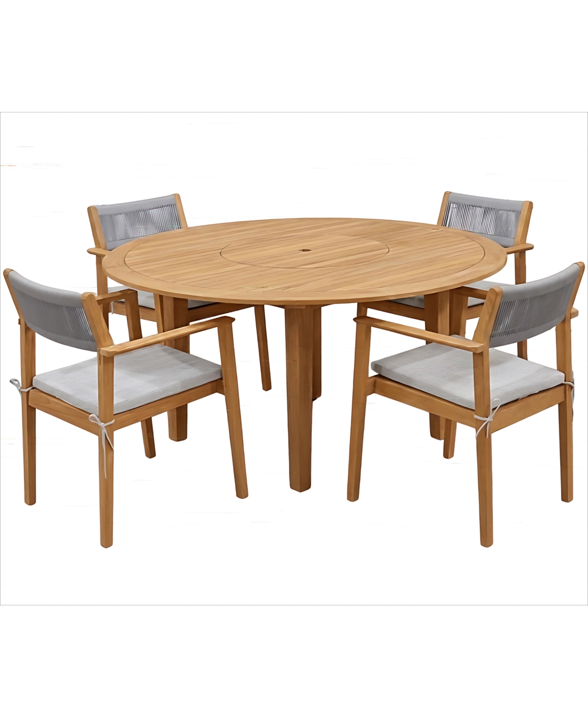 Click here for Bristol 5-Pc. Teak Wood Round Dining Set (Dining T... prices