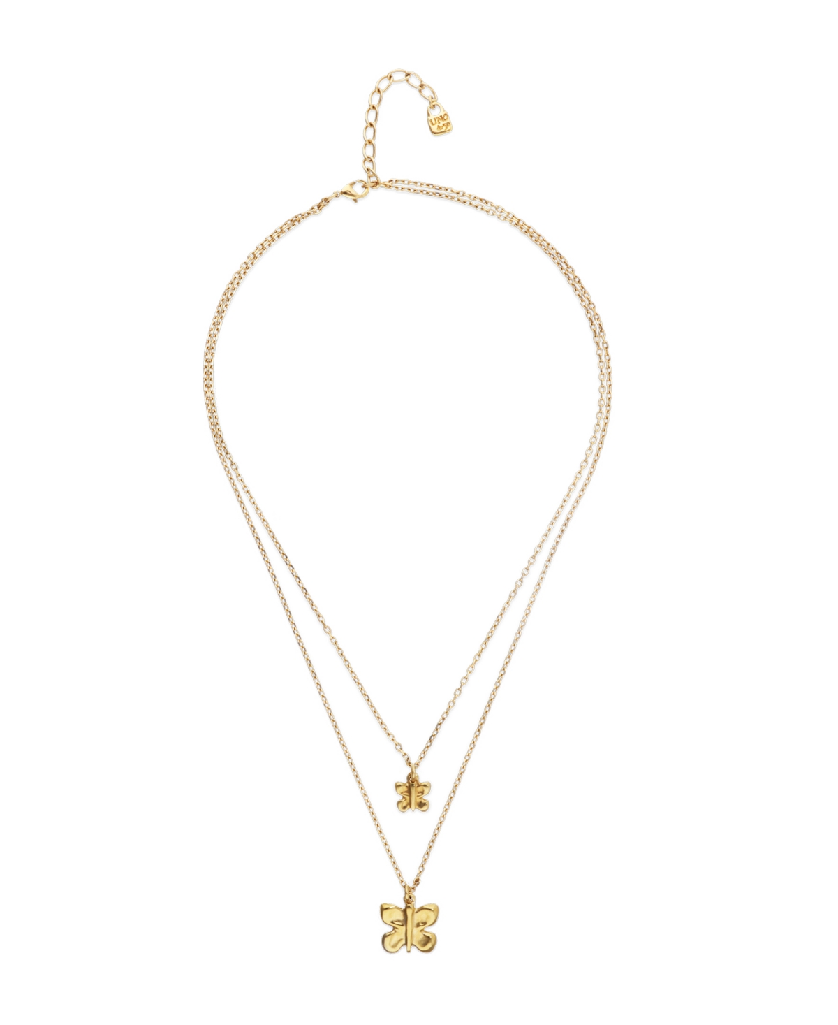 Click here for UNOde50 18k Gold Metal alloy Big Butterfly Necklac... prices