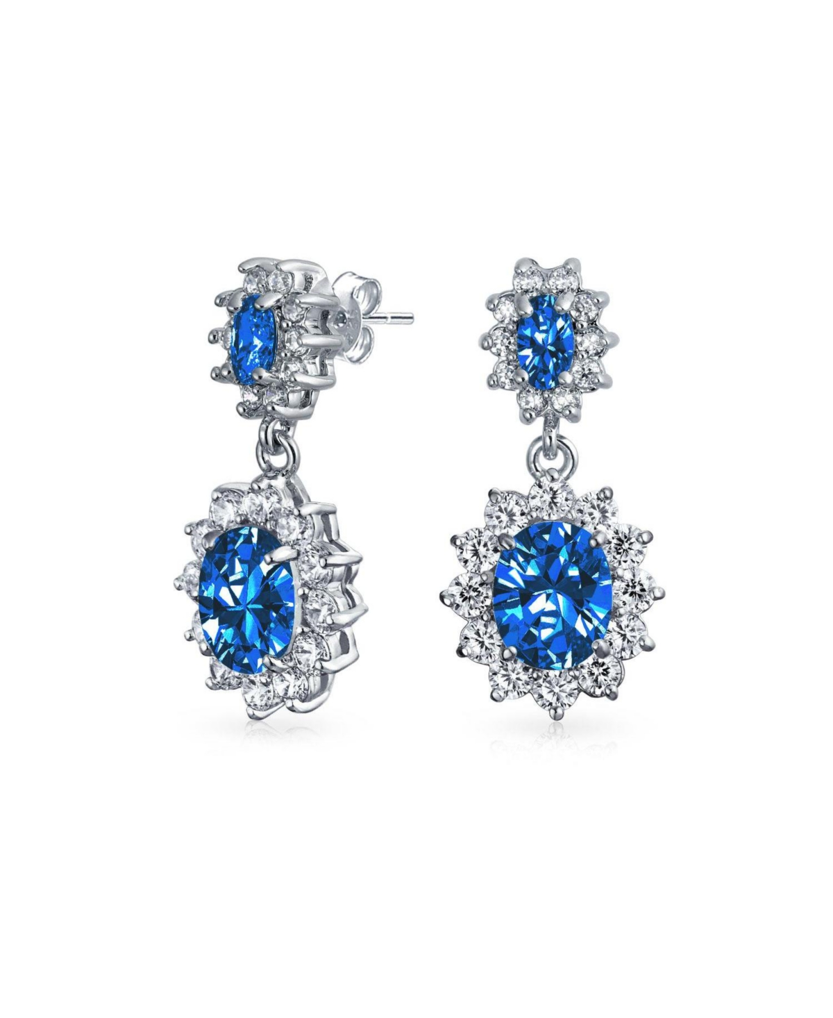 Click here for Bling Jewelry Classic Cocktail Saphire Blue Cubic... prices