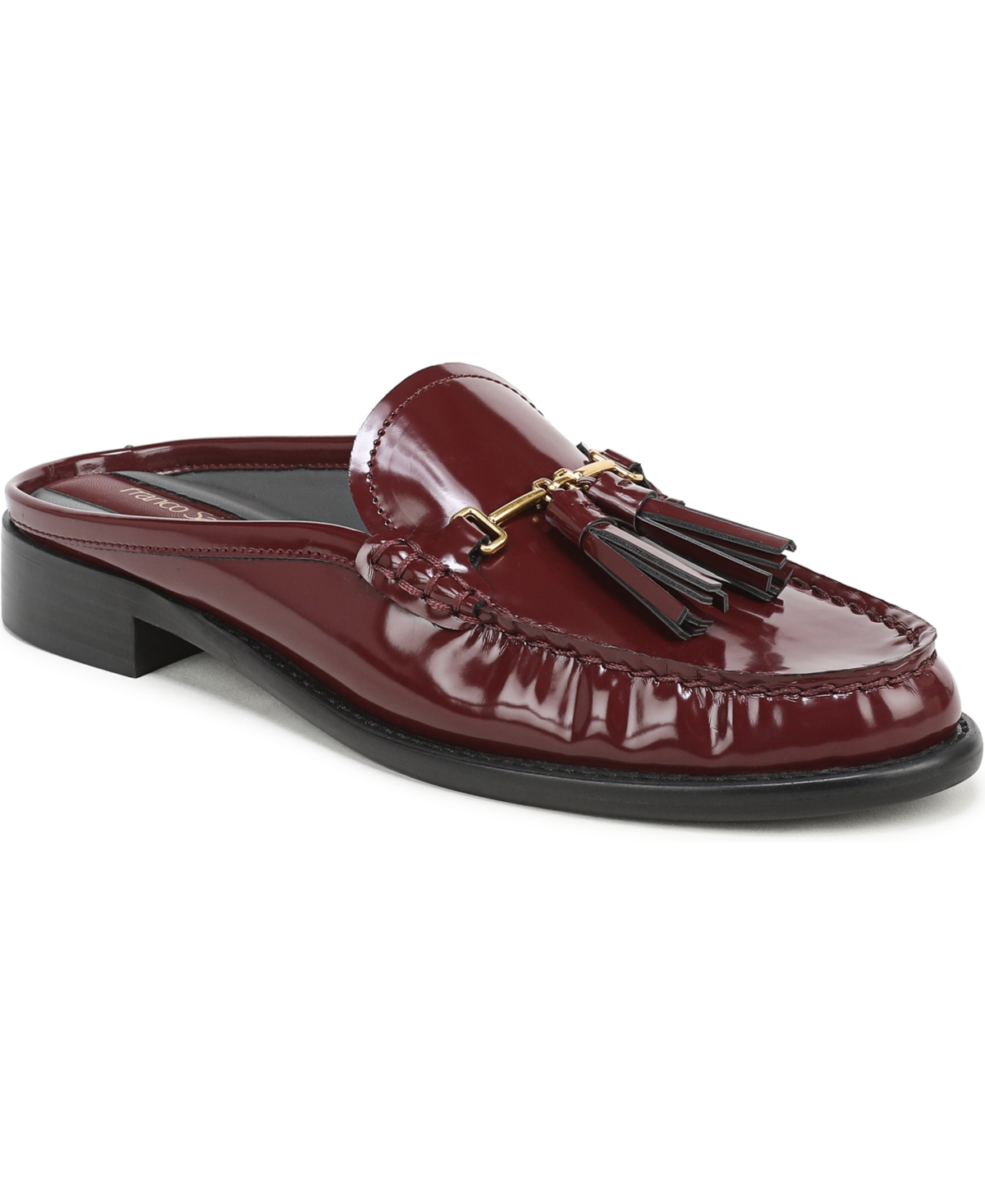Click here for Franco Sarto Womens Callen Almond Toe Mules - Wine... prices