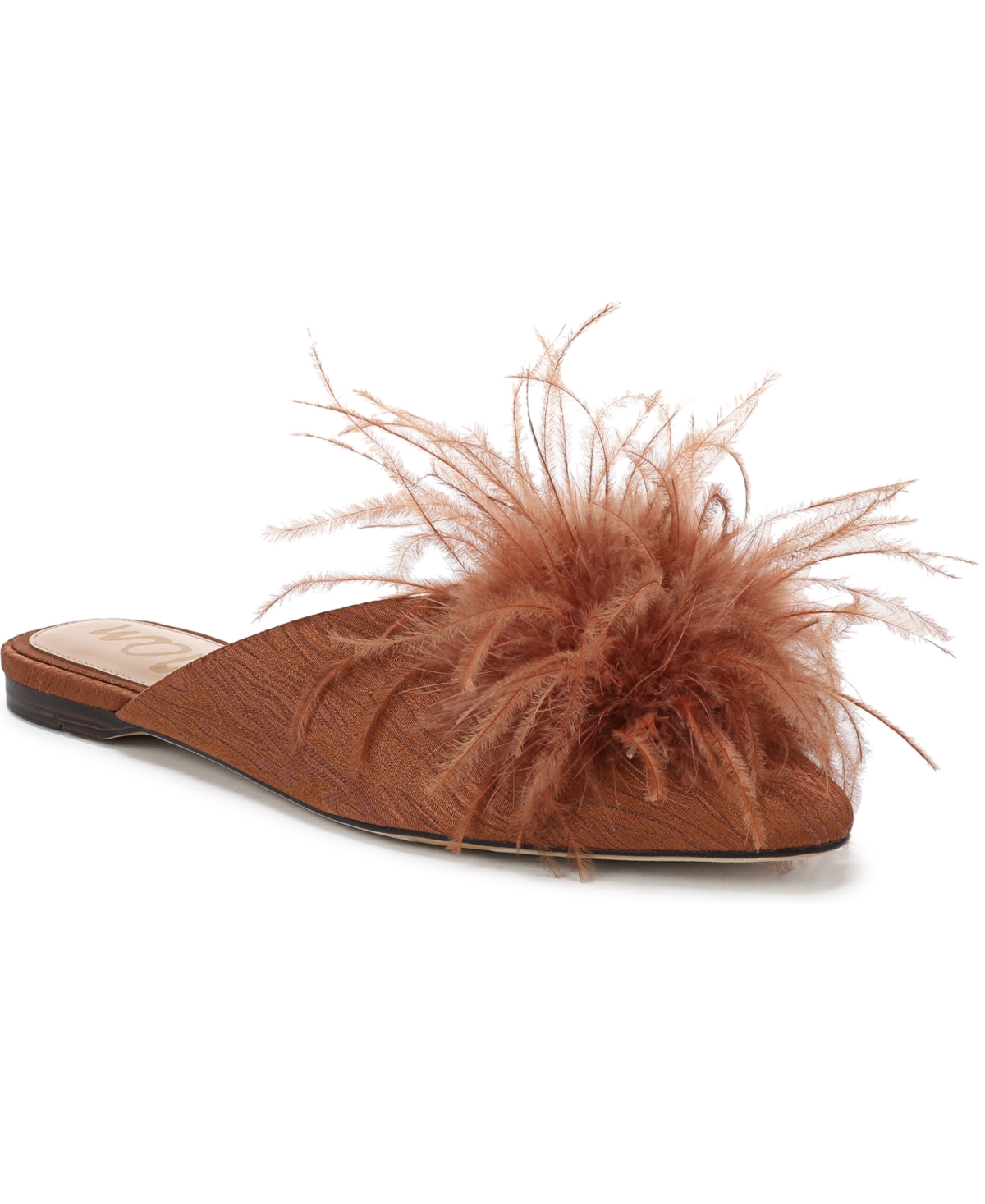 Click here for Sam Edelman Womens Khai Feather Slip-On Mule Flats... prices