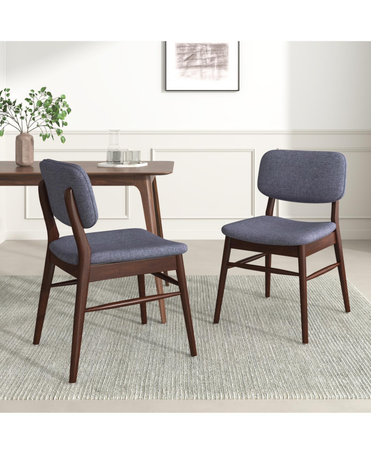 Click here for Rainsken Modern Dining Chairs Set of 2  Rubberwood... prices