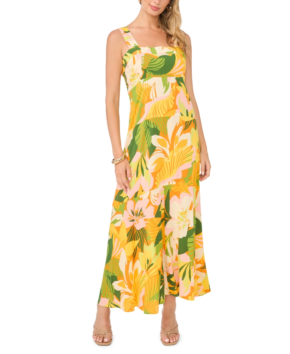 Click here for Vince Camuto Womens Thick Strap Maxi Dress - Golde... prices