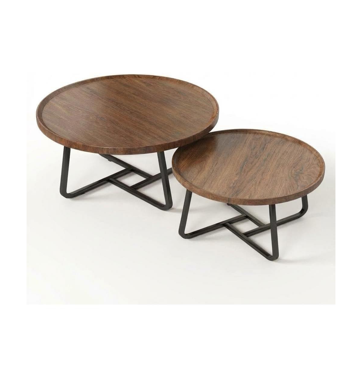 Click here for gaomon Modern Coffee Table Set of 2  Wrought Iron... prices