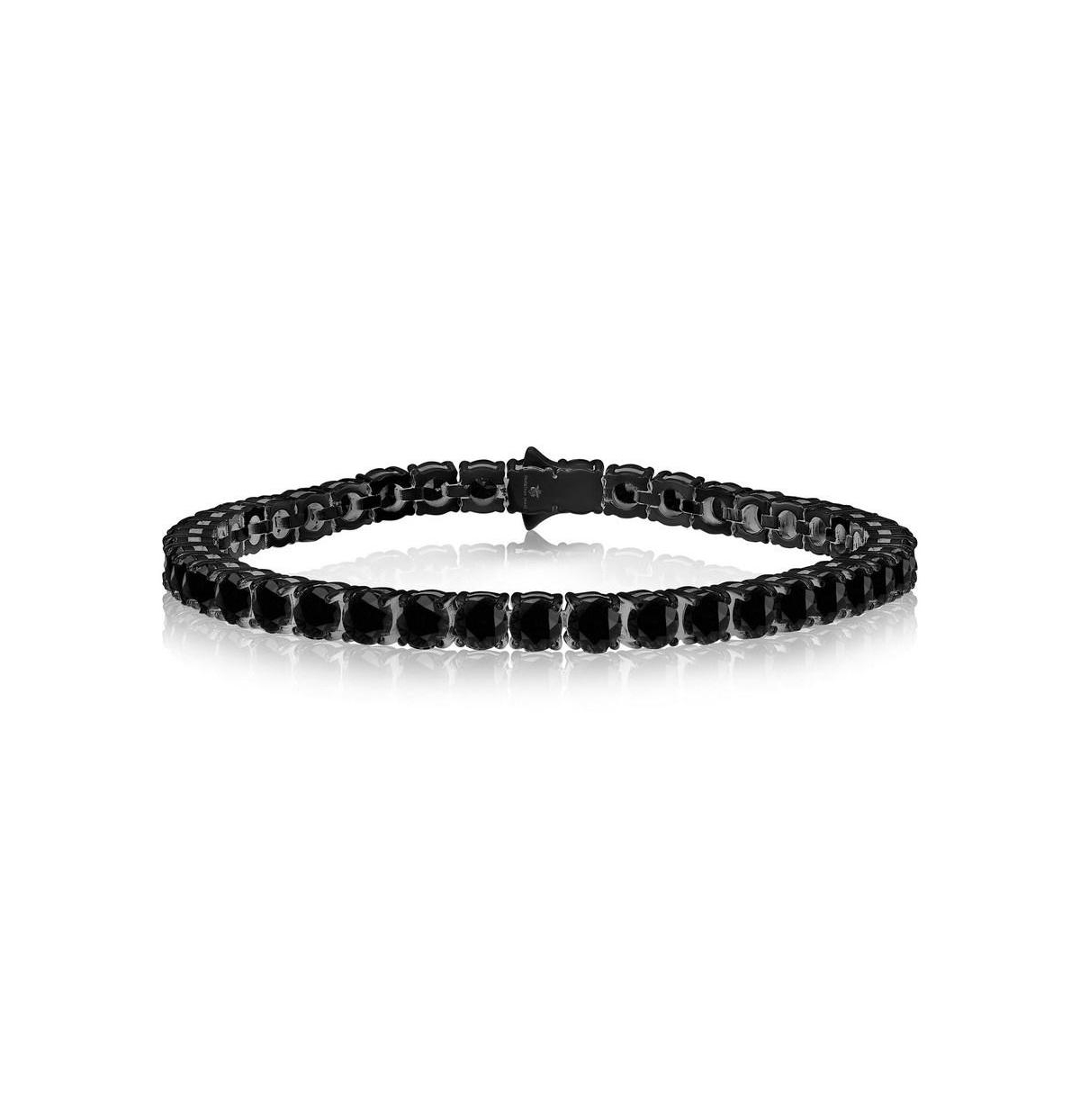 Click here for Metallo Mens Stainless Steel Round Cz Tennis Brace... prices