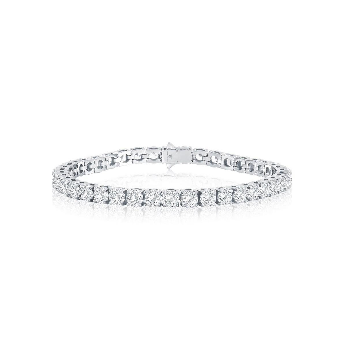 Click here for Metallo Mens Stainless Steel Round Cz Tennis Brace... prices
