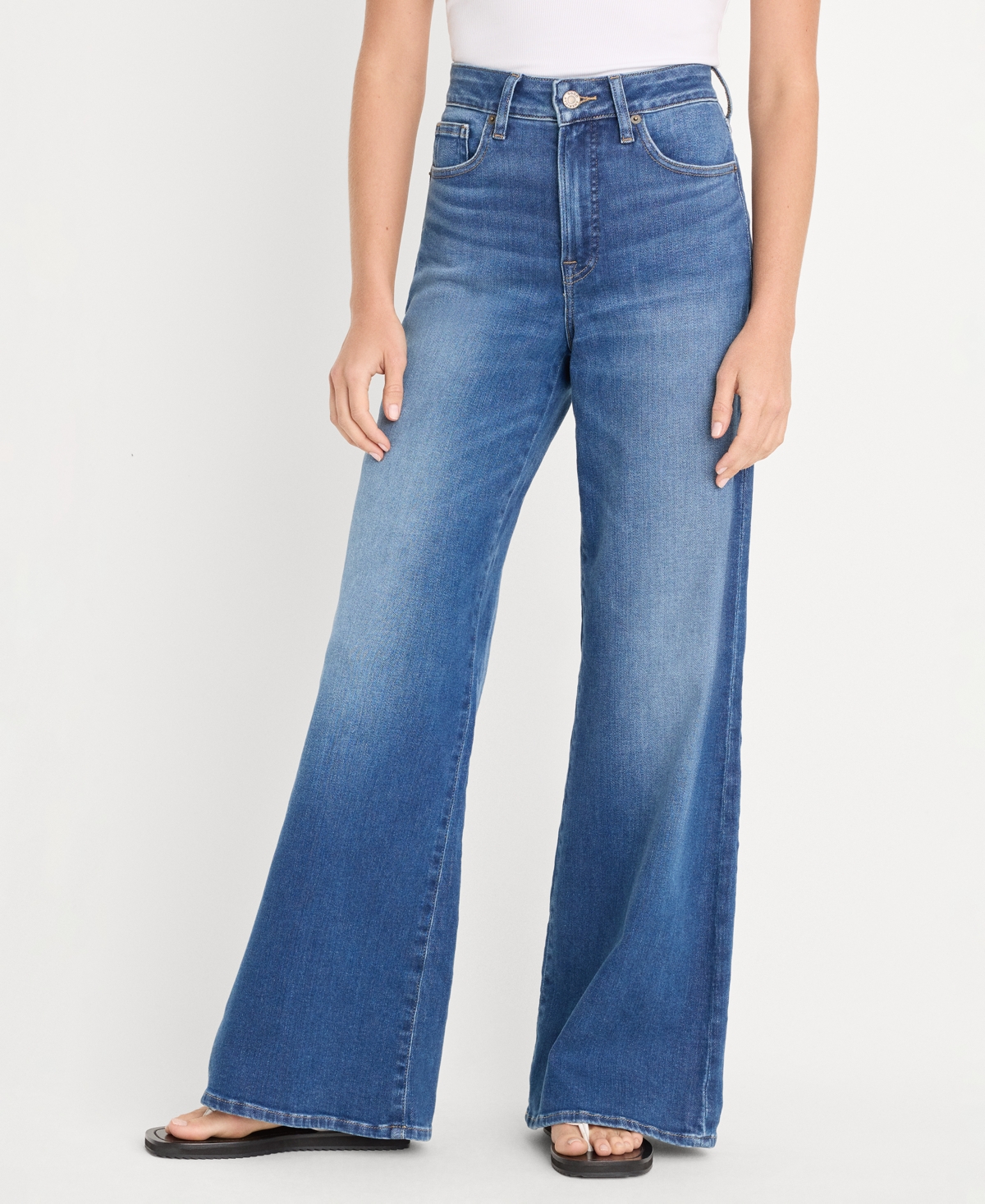 Click here for Good American Womens Good Waist Soft Tech Palazzo... prices