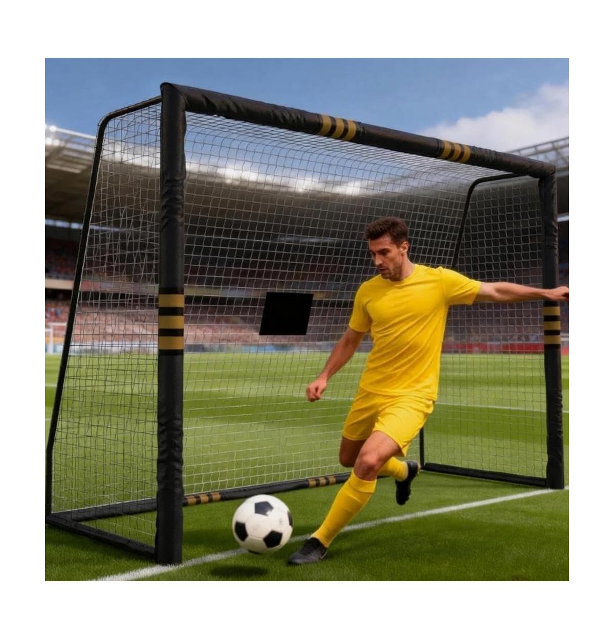 Click here for Xo 8FT Soccer Goal  Metal Frame with Foam Padded P... prices