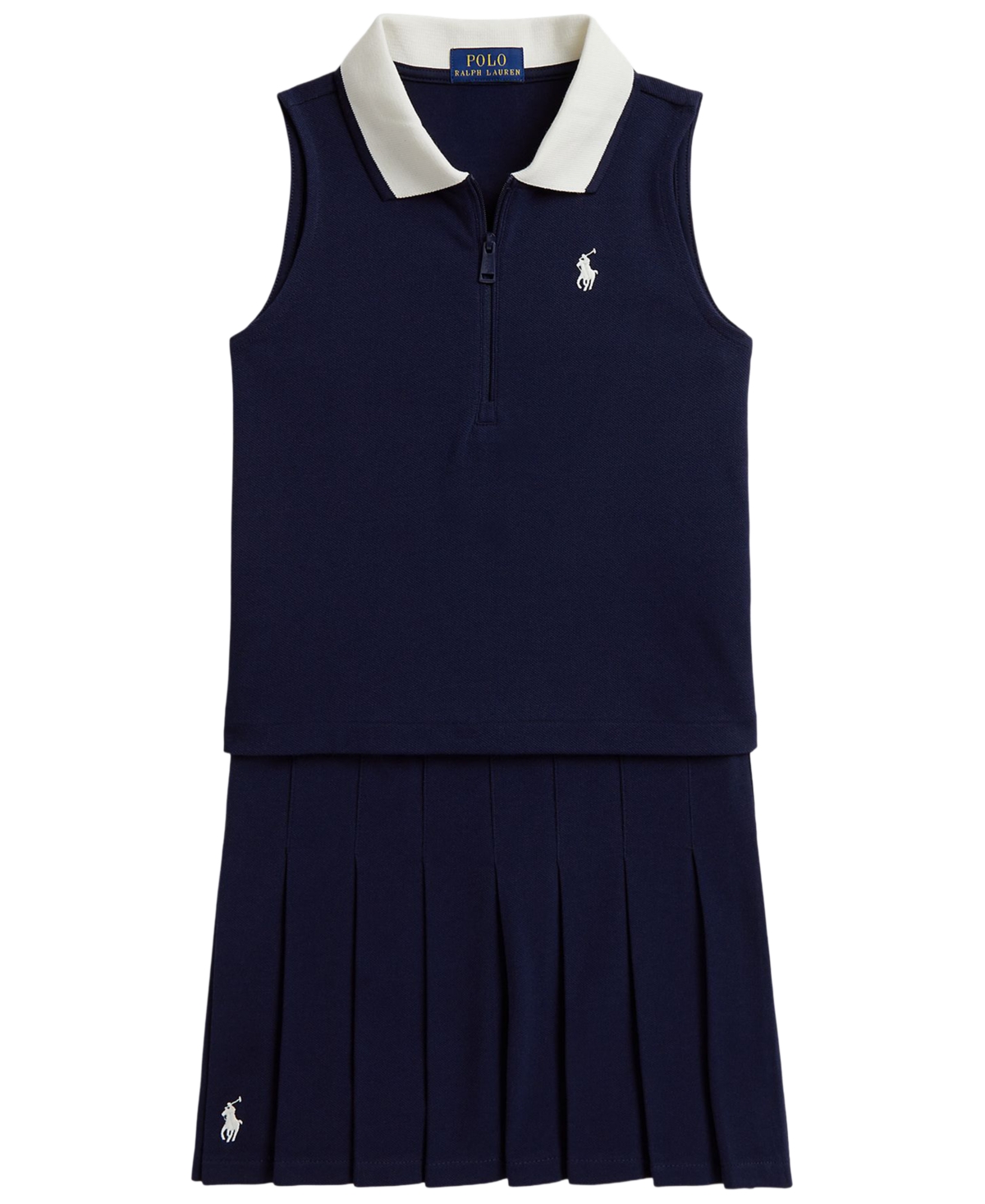 Click here for Polo Ralph Lauren Girls 7-16 Stretch Mesh Boxy Pol... prices