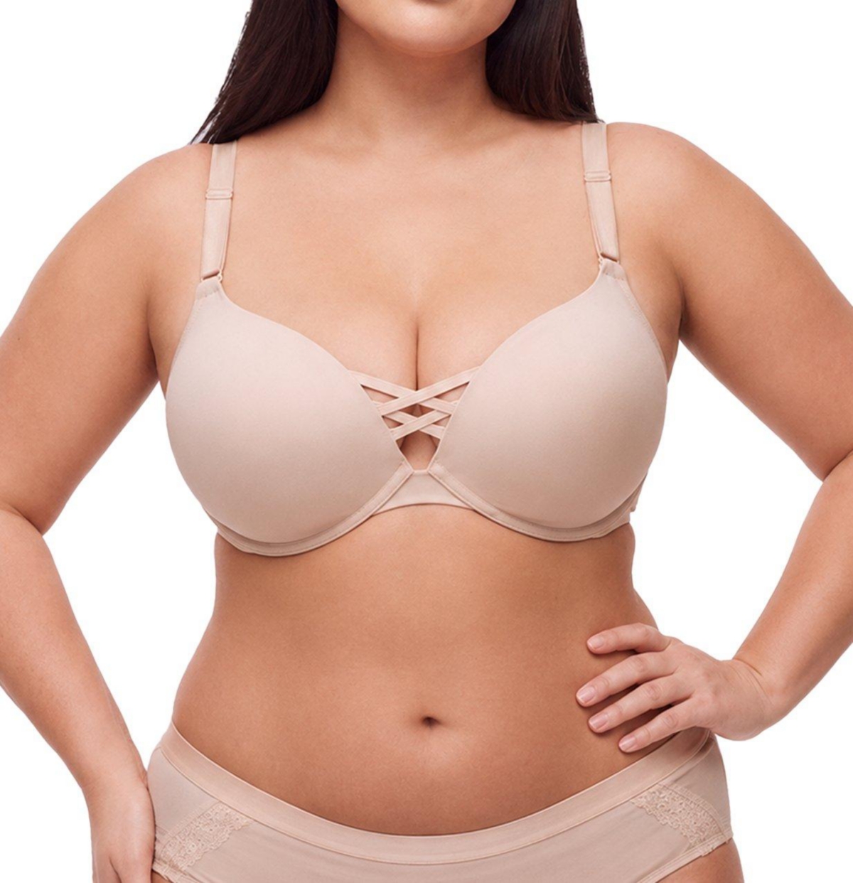 Click here for Torrid Womens Xo Plunge Push-Up Smooth Bra with Cr... prices