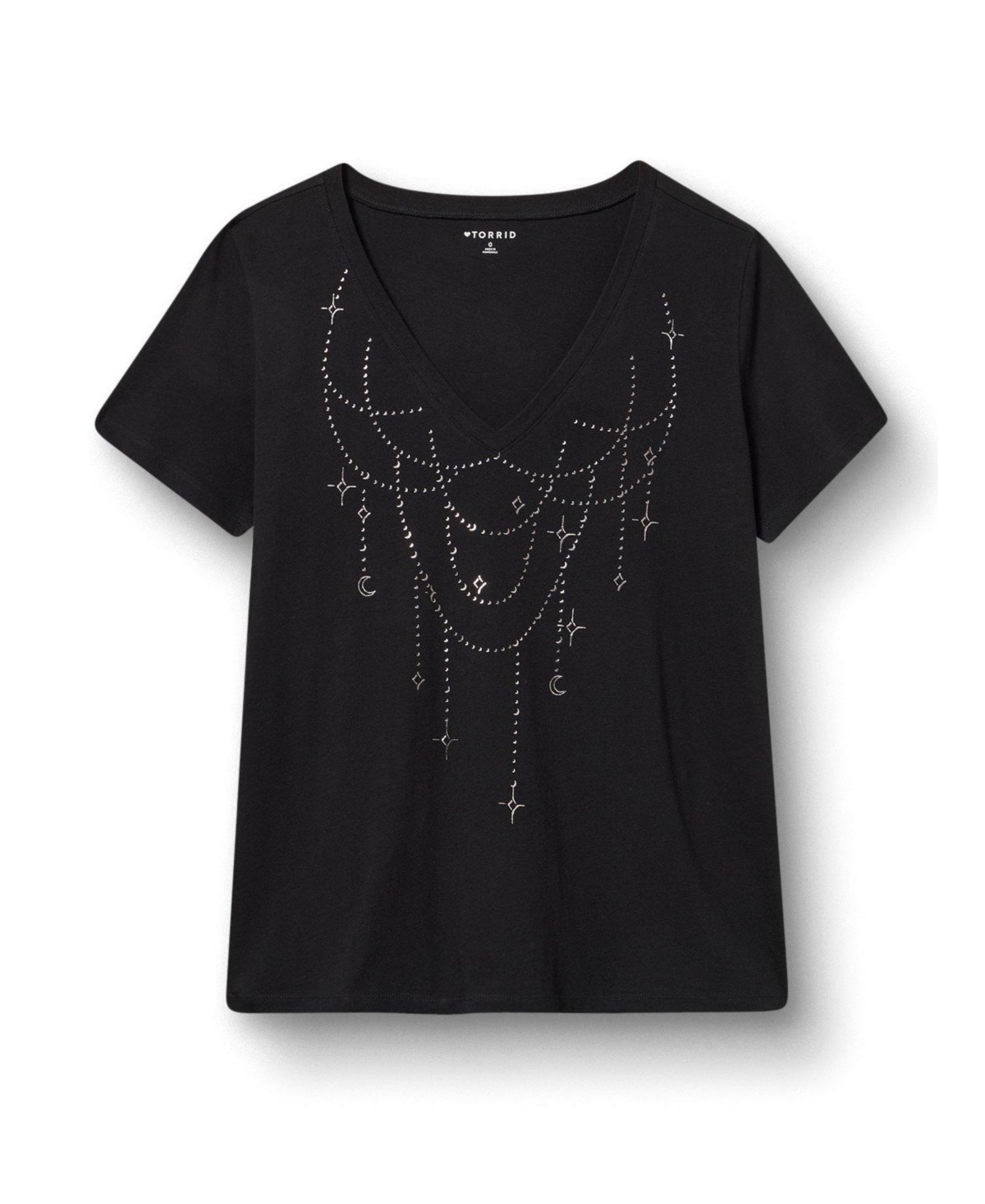 Click here for Torrid Womens Plus Size Classic Cotton V-Neck Tee... prices