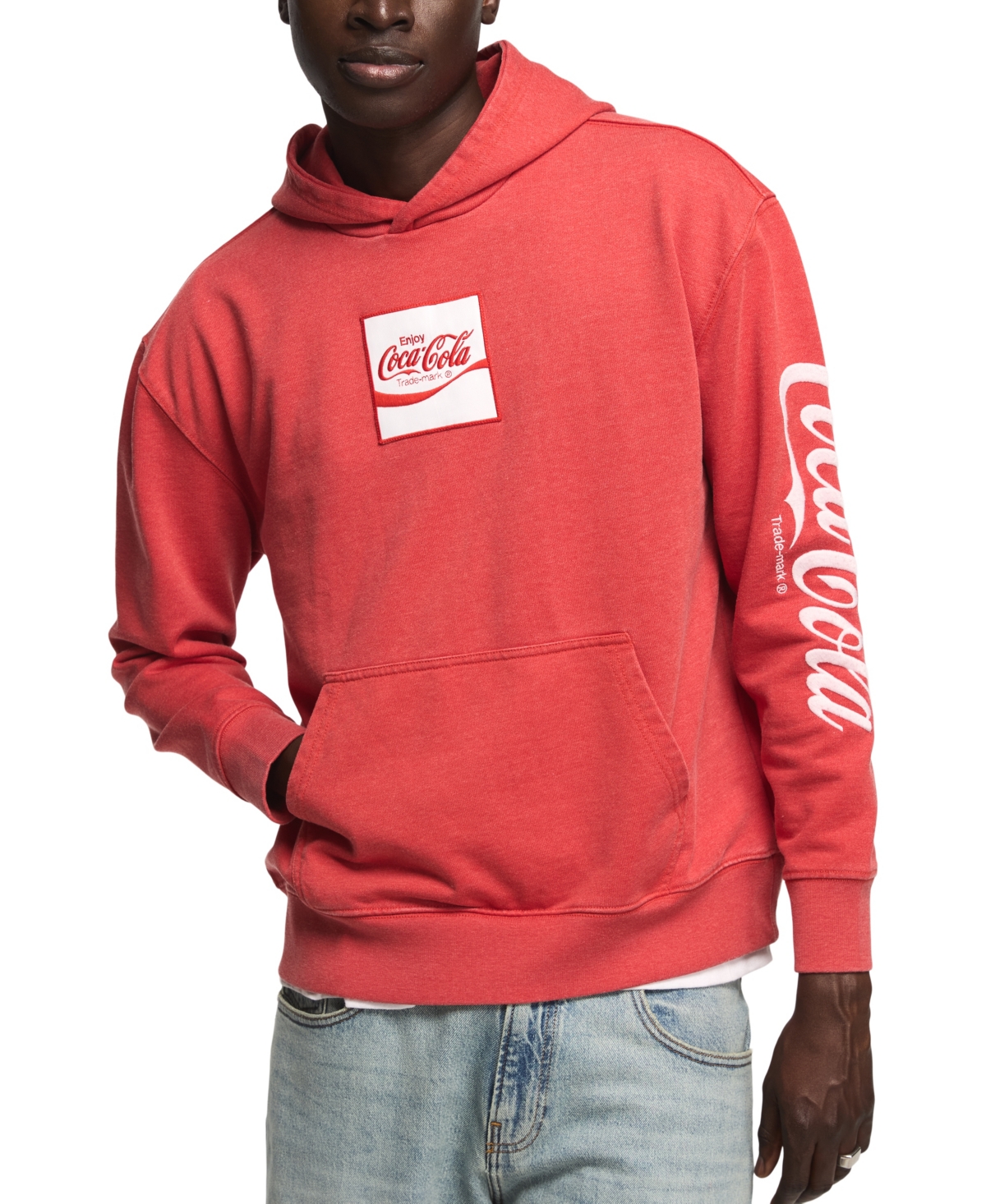 Click here for Lucky Brand Mens Coke Logo Hoodie - Fiery Red prices