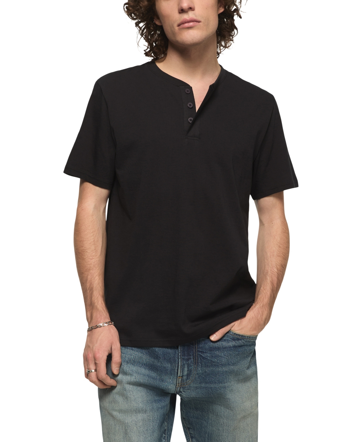 Click here for Lucky Brand Mens Supima Cotton Short-Sleeve Henley... prices