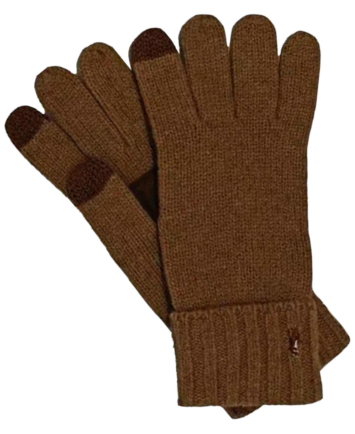 Click here for Mens Leather Patch Signature Gloves - Luggage Brow... prices