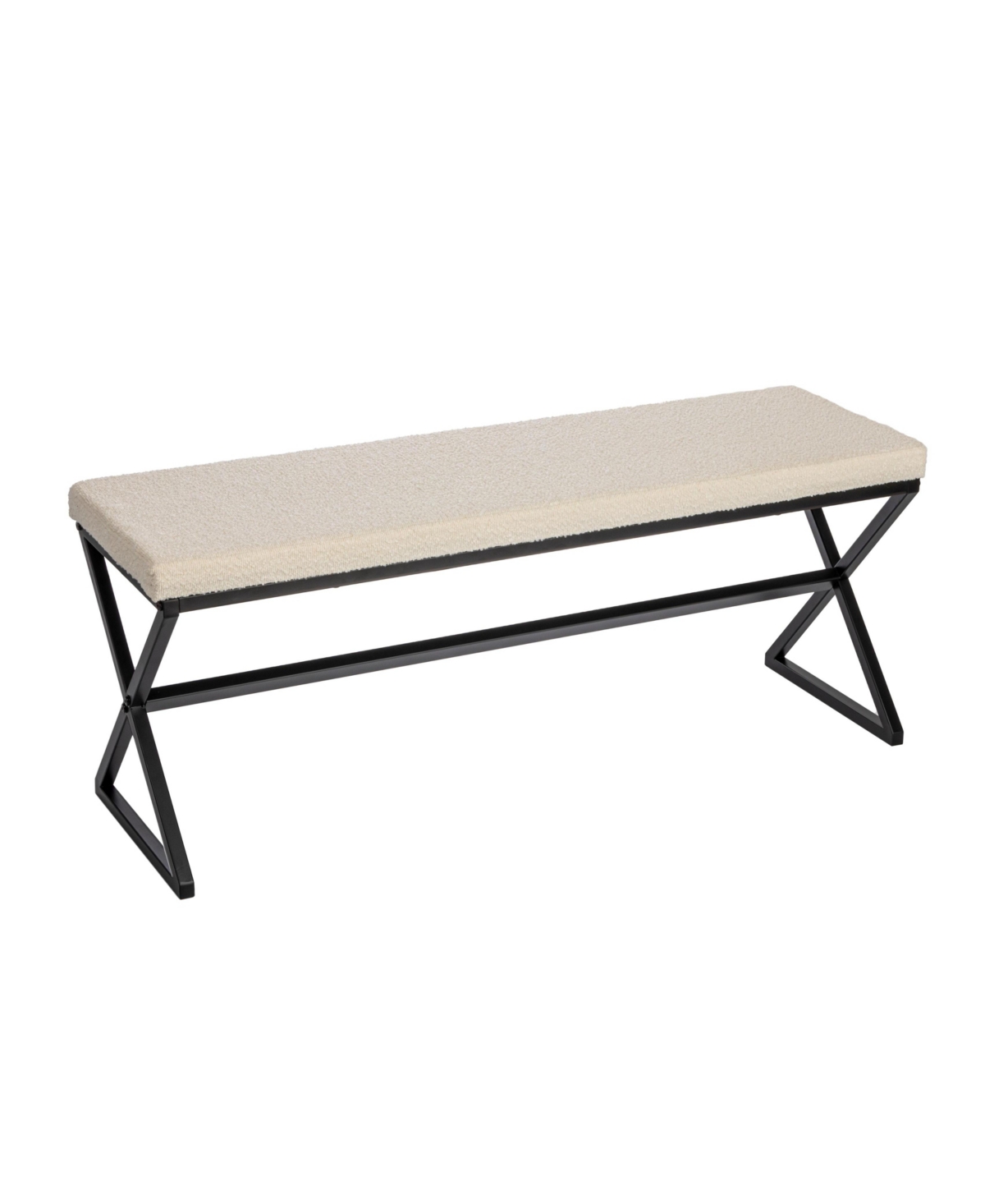 Click here for Household Essentials Harper Metal Bench With Boucl... prices
