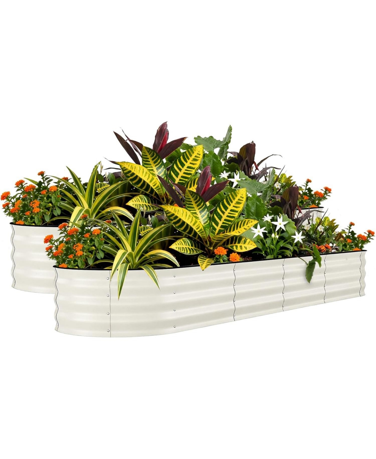 Click here for Xo 2-Pack 8x2x1.5FT Galvanized Raised Garden Bed... prices