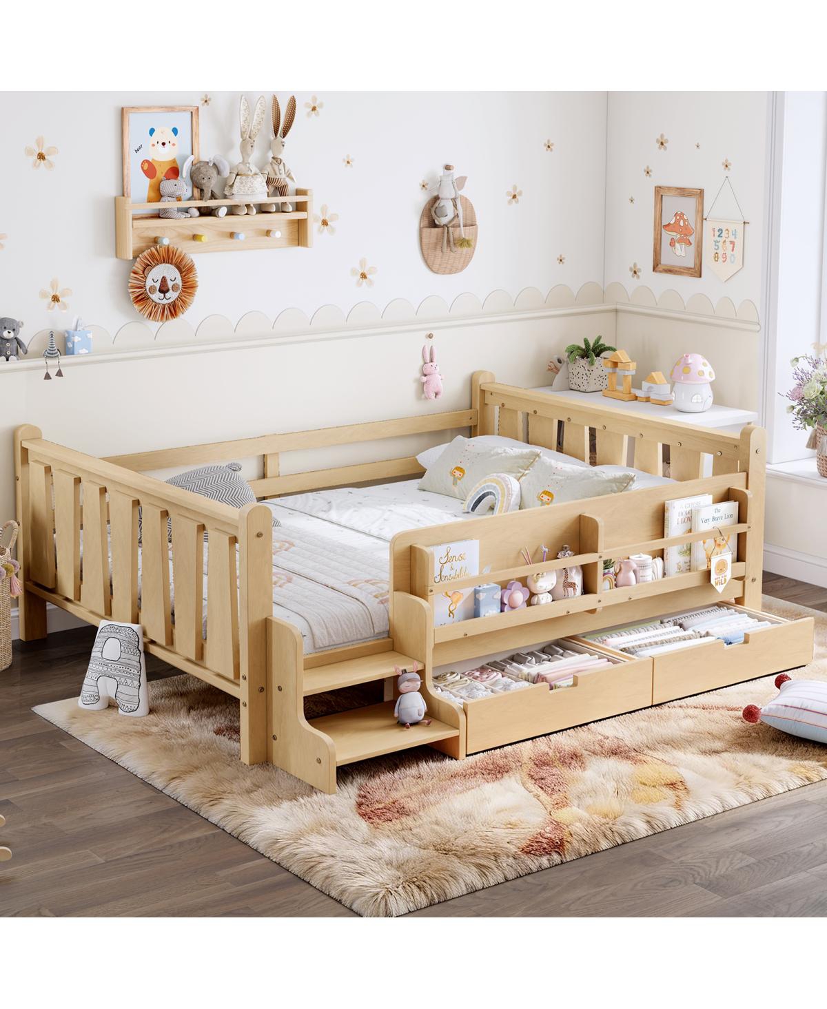 Click here for Streamdale Furniture Full Size Floor Bed with Stor... prices