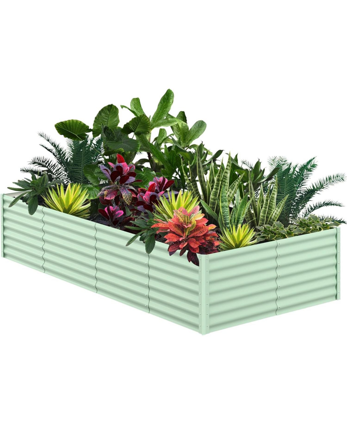 Click here for Xo 8x4x2FT Galvanized Raised Garden Bed  Large Met... prices