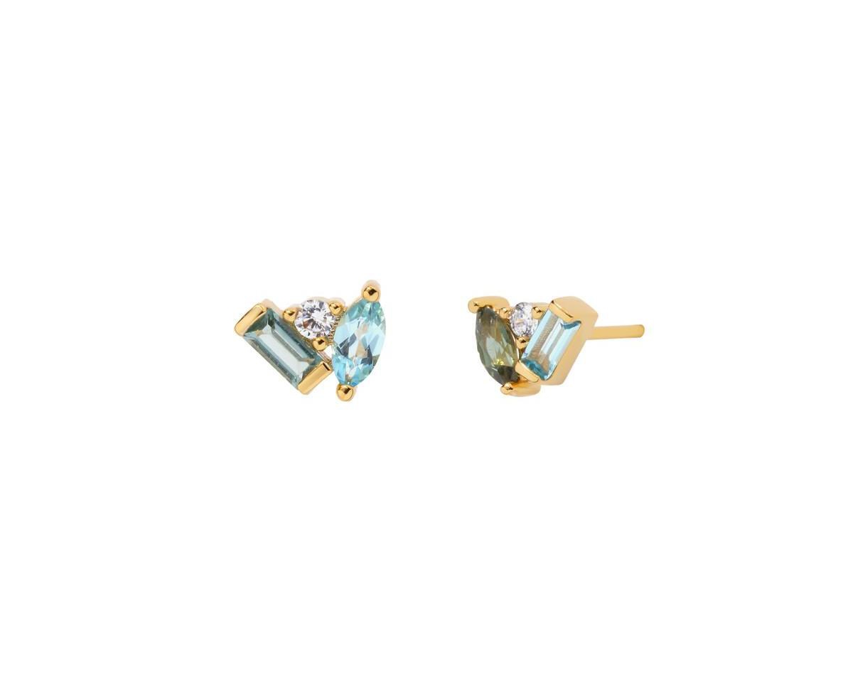 Click here for Little Sky Stone Seraphina Topaz Tourmaline Stud E... prices