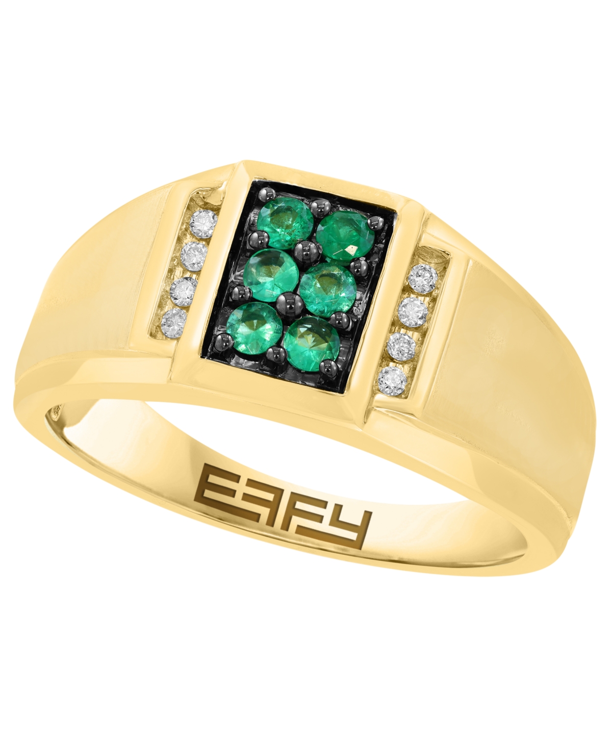 Click here for Effy Collection Mens Diamond (1/20 ct. t.w.) & Eme... prices