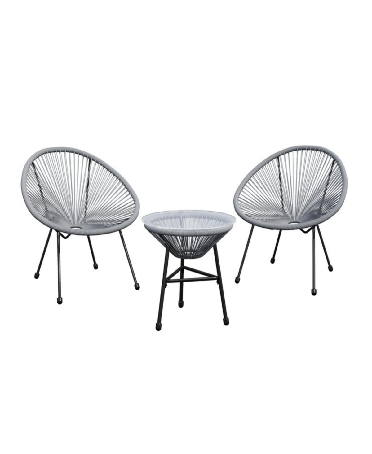 Click here for Mondawe Acapulco Patio Bistro Set with Chairs & Gl... prices