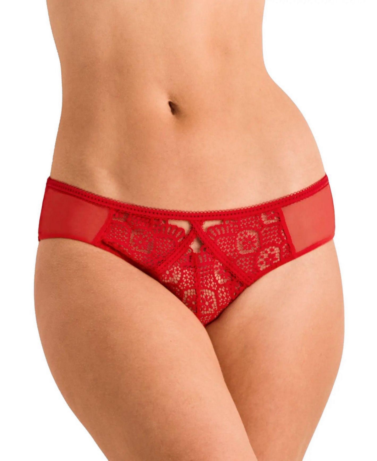 Click here for Adore Me Womens Giudi Cheeky Panty - Dark red prices