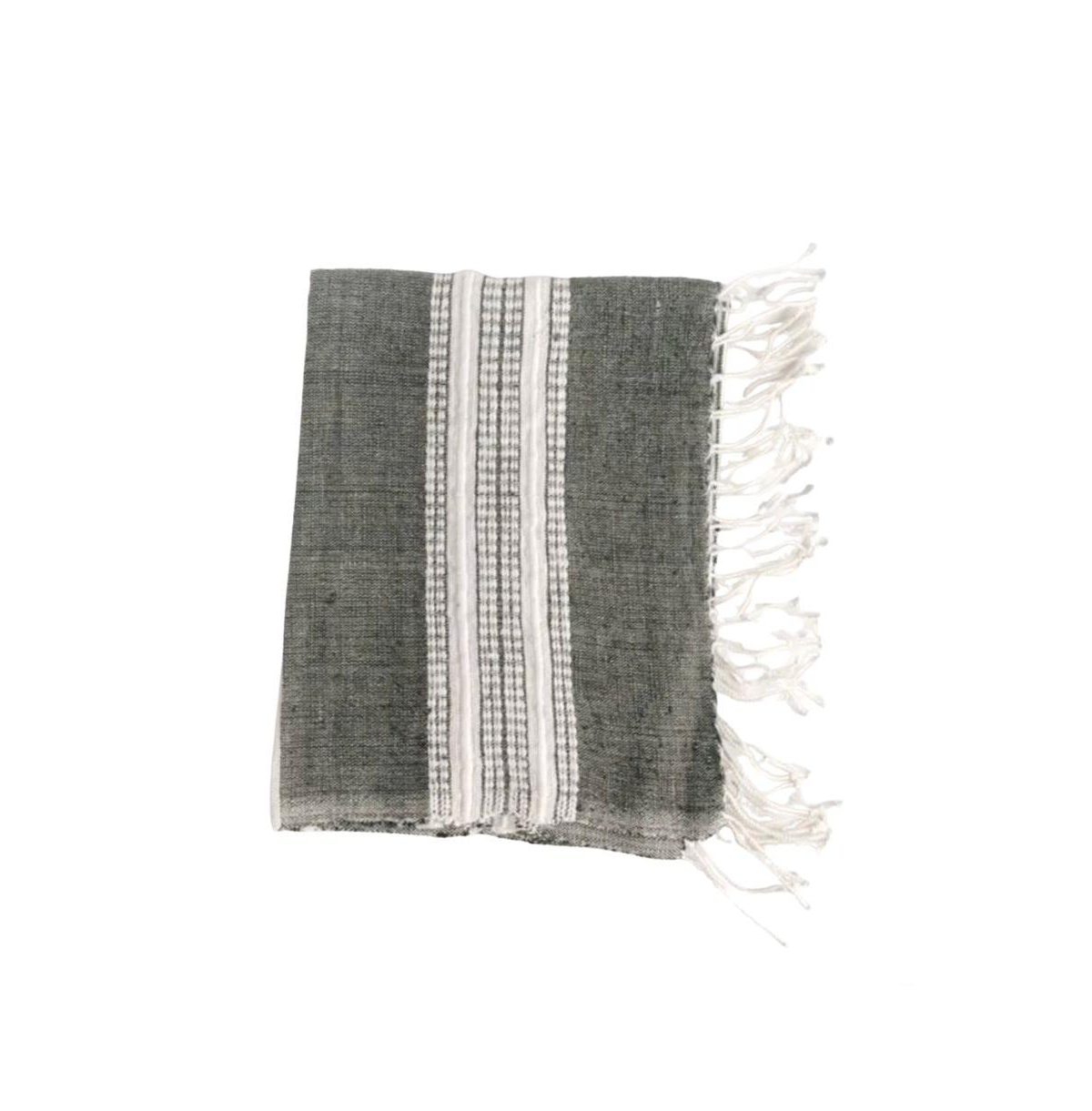 Click here for Creative Women  Aden Cotton Hand Towel - Stone / n... prices