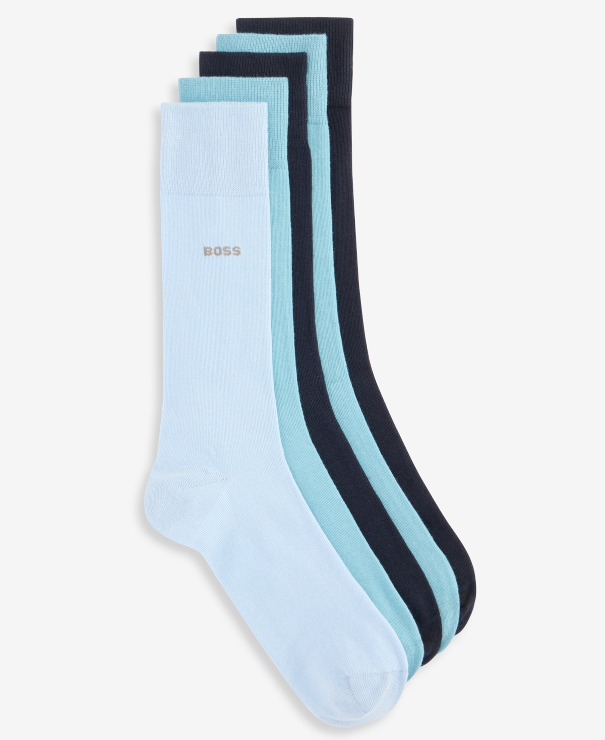 Click here for Boss by Hugo Boss Mens Ribbed-Cuff Logo Crew Socks... prices