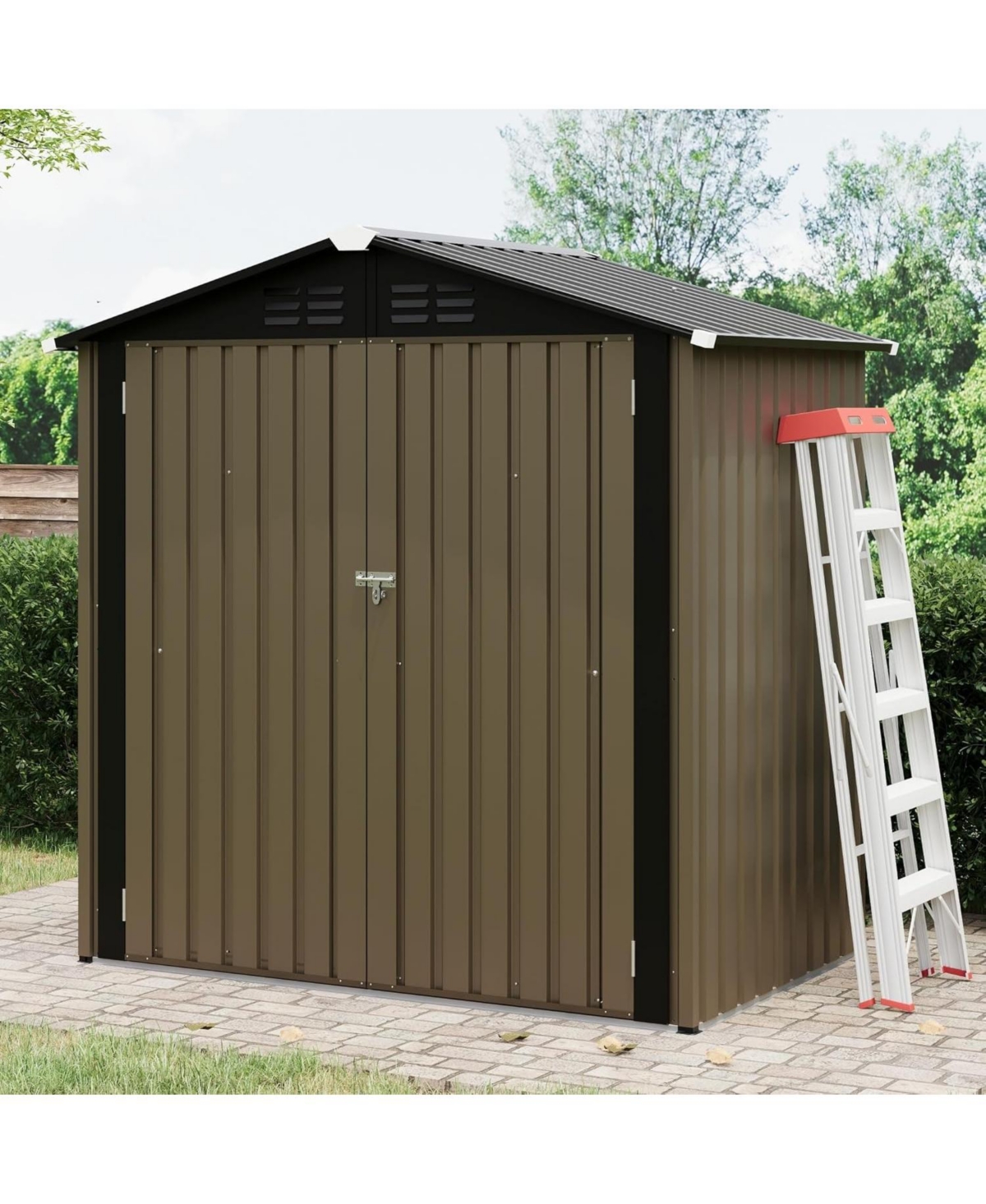 Click here for Outdoor Garden Tool Storage Shed With Sloping Roof... prices