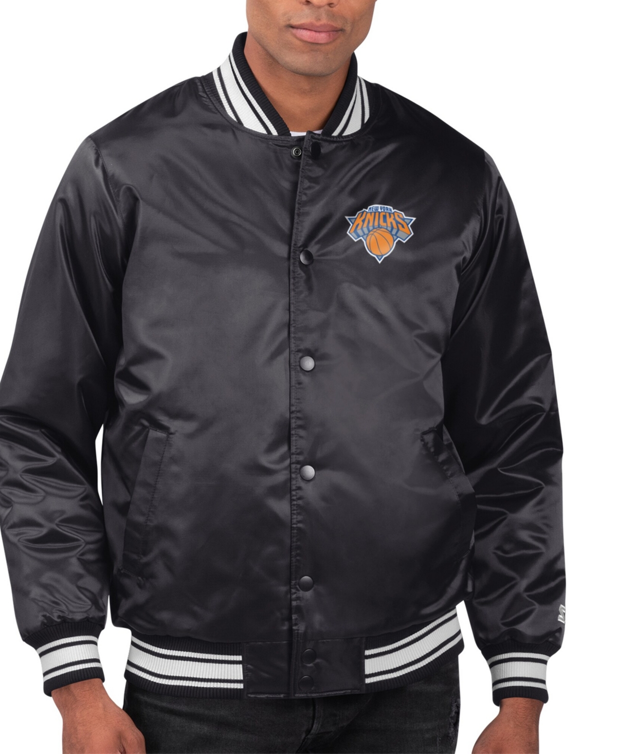 Click here for Starter Mens Black New York Knicks Printed Team Na... prices