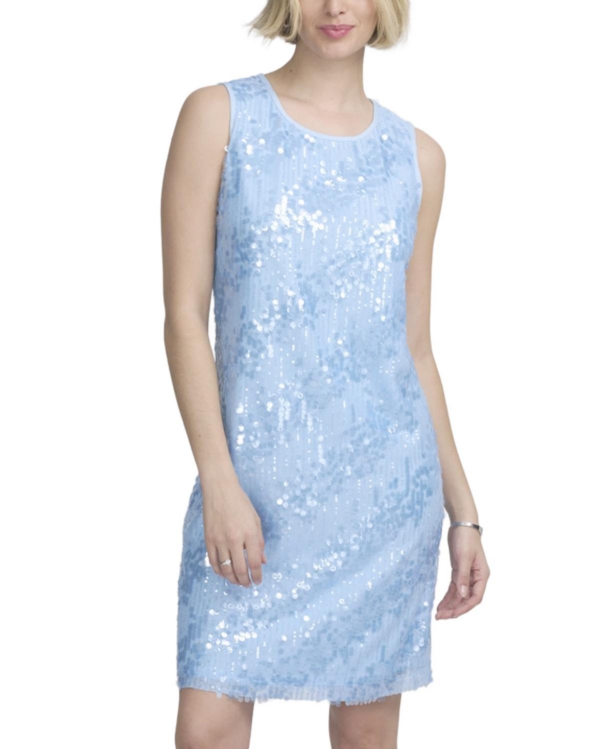 Click here for Elle Collection Womens Sequin Overlay Dress - Ligh... prices