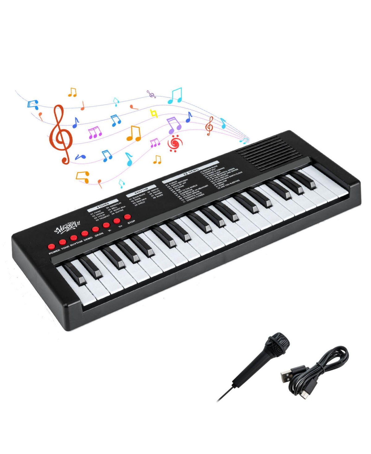 Click here for Costway Kids Piano Keyboard with 8 Rhythms 8 Tones... prices