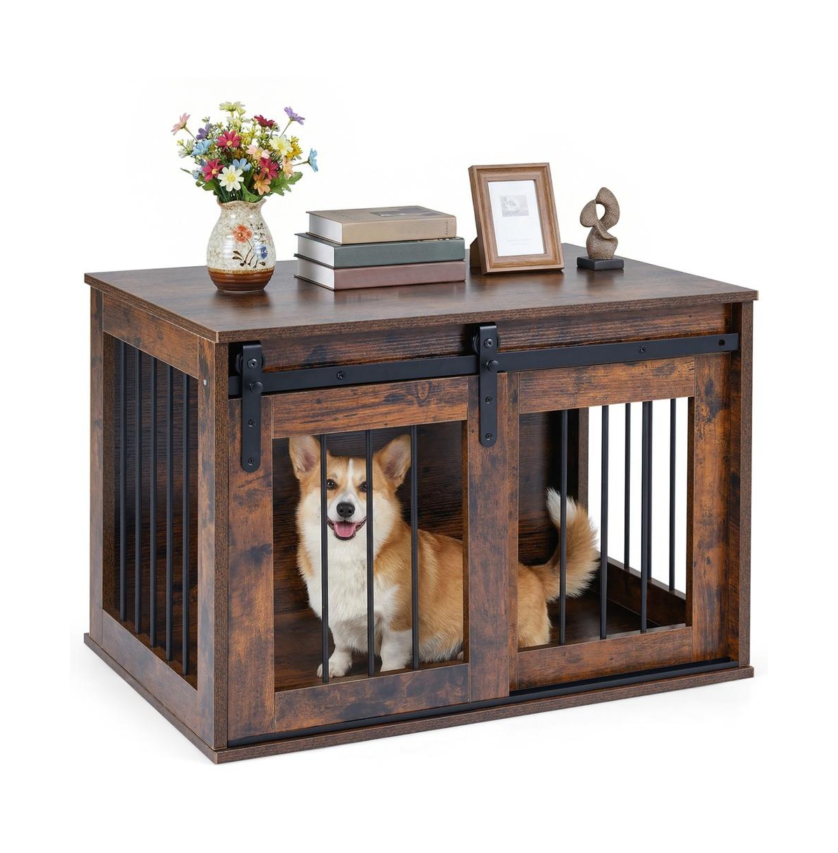 Click here for Ruie Heavy-Duty Dog Crate Furniture with Sliding B... prices